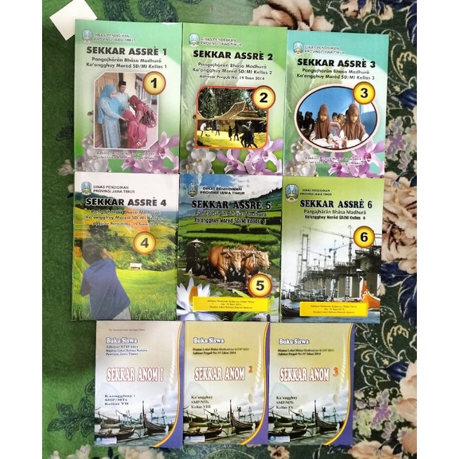 Jual ORIGINAL BUKU SEKKAR ASSRE SEKKAR ANOM BAHASA MADURA KELAS 1 2 3 4 ...