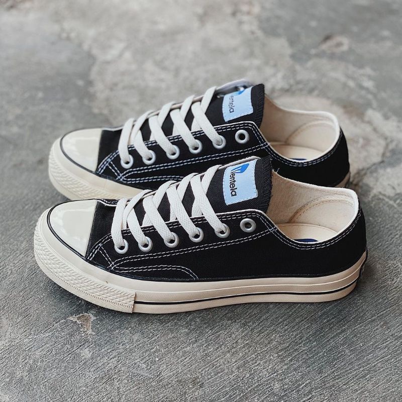Jual Sepatu VENTELA BACK TO 70S / BTS LOW BLACK NATURAL | Shopee Indonesia