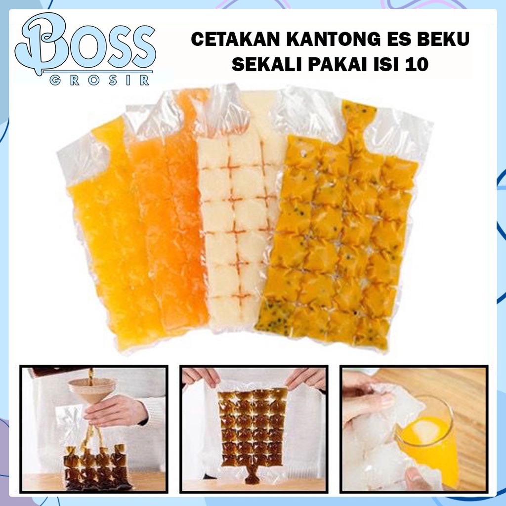 Jual PLASTIK CETAKAN ES BATU ISI 10 / KANTONG PLASTIK CETAKAN ES BEKU ...