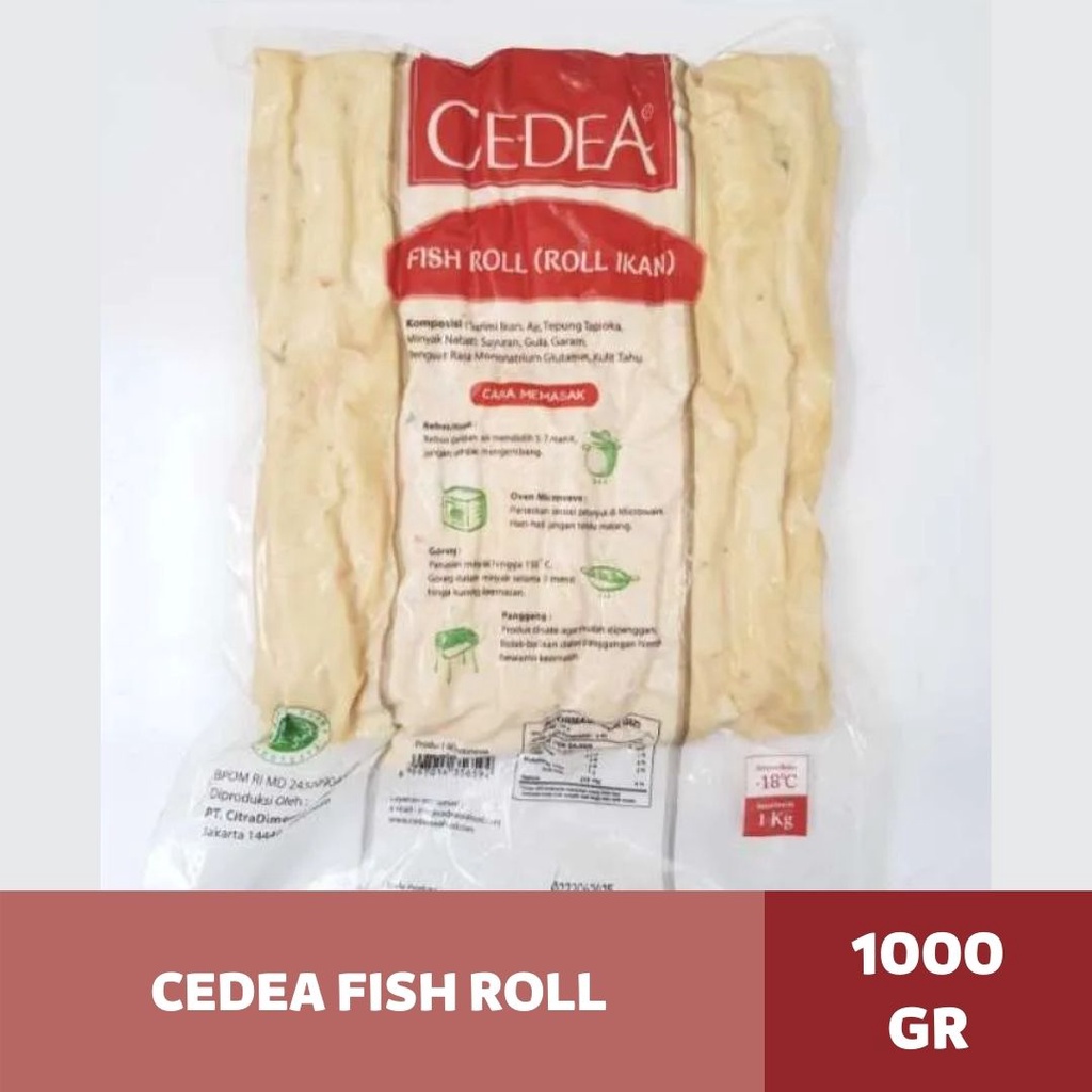Jual cedea Fish roll [250gr, 500gr, 1kg] Roll ikan | CEDEA Fish Roll ...