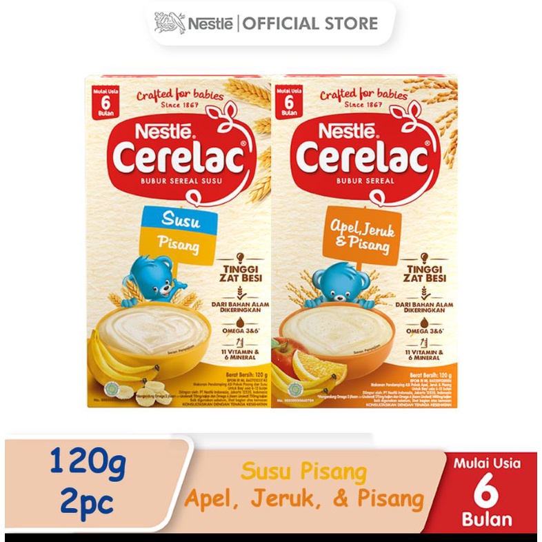 Jual 0Nestle Cerelac Bubur Bayi Instant Nestle cerelac Homestyle Usia 6 ...