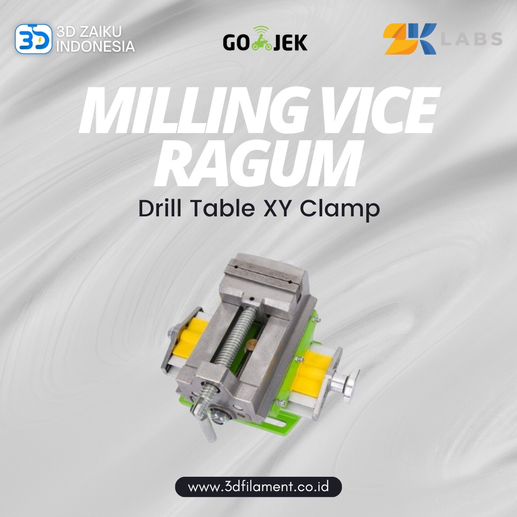 Jual ZKLabs Milling Vice Ragum Precision Cross Sliding Drill Table XY ...