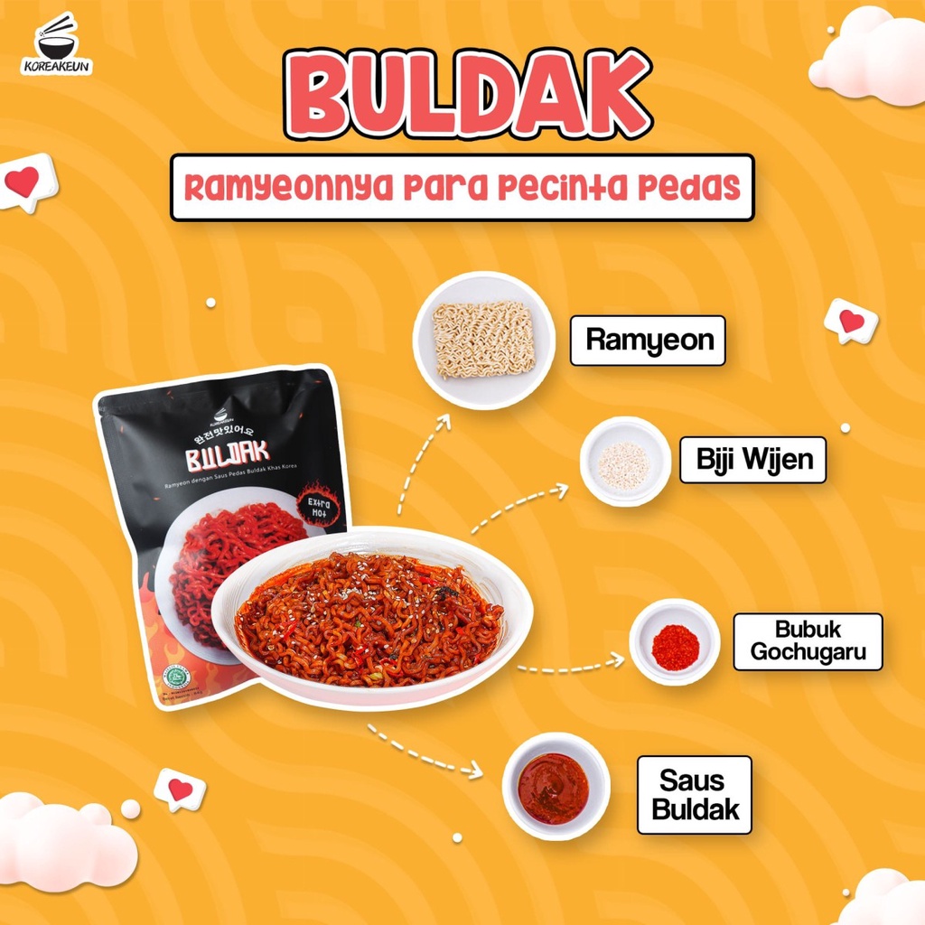 Jual KOREAKEUN BULDAK MIE SPICY HALAL HOT SPICY CHICKEN | Shopee Indonesia