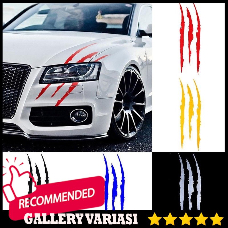 Jual Stiker Reflektif Motif Cakar Monster Untuk Lampu Depan Mobil ...
