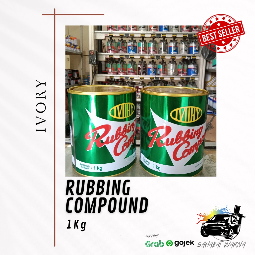 Jual Ivory Rubbing Compound - 1Kg/ ECERAN Kumpon Ivory/Kompon Ivori ...