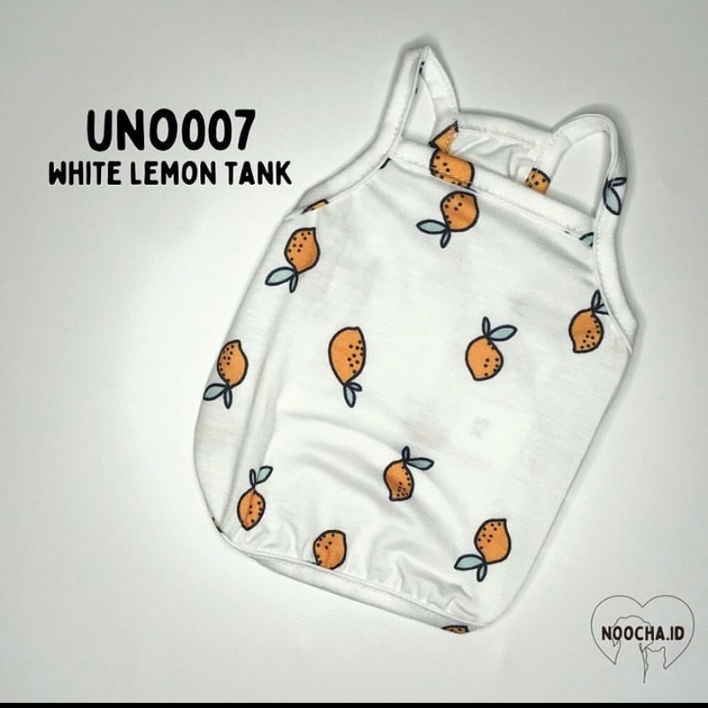 Jual White Lemon Tank - Baju Anjing (Noocha.id) | Shopee Indonesia