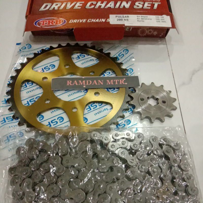 Jual GEAR SET RANTAI GIR KAWASAKI PULSAR 200NS ESF | Shopee Indonesia