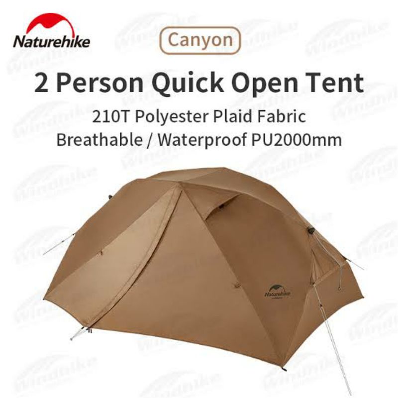 Jual TENDA CANYON 2P NATUREHIKE NH22ZP005 (210T) | Shopee Indonesia