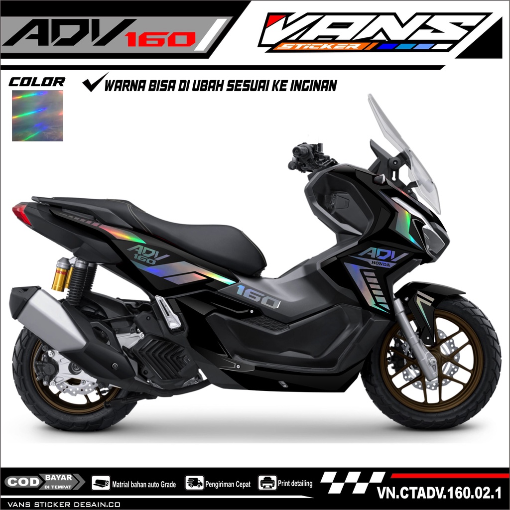Jual Stiker Cuting List ADV 160 siker variasi HONDA ADV 160 ,MERAH ...