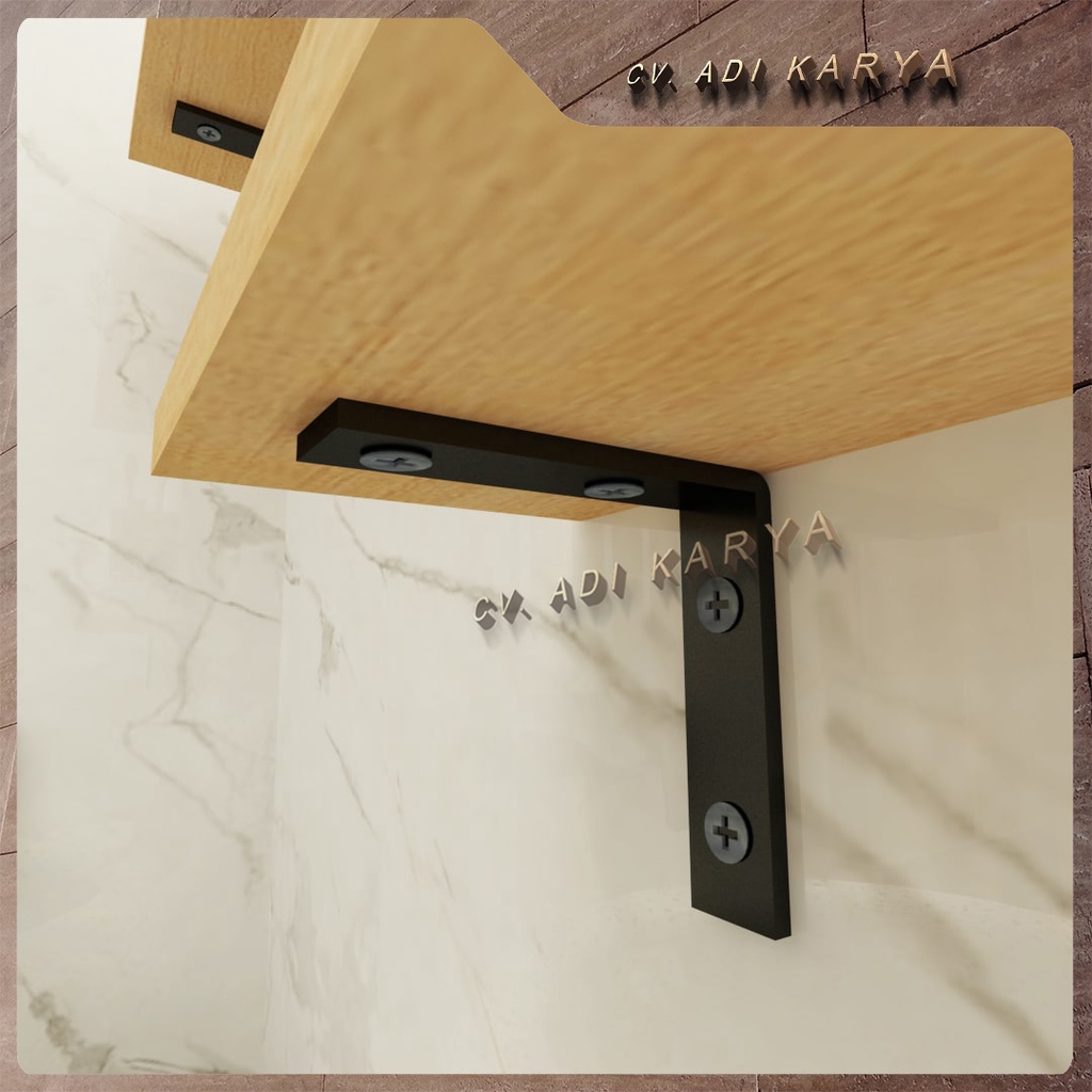 Jual Rak Besi Siku Rak Dinding Minimalis Gantung Tempel Tembok | Shopee ...