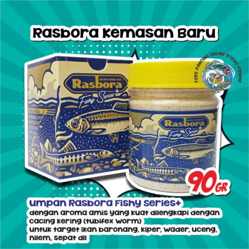 Jual Umpan ikan pelet Rasbora Fishy+ series 90 gram Kemasan Botol ...