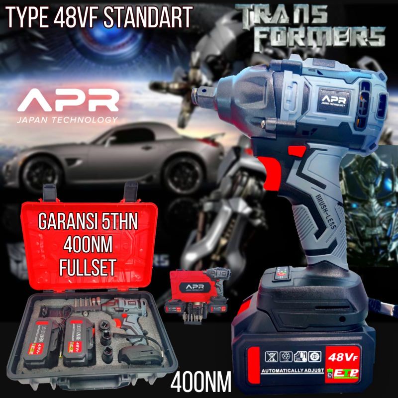 Jual impact wrench APR JAPAN TECHNOLOGY 48v 400nm mesin pembuka baut ...