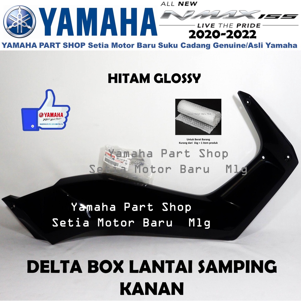Jual Delta Box Cover Side Lantai Samping Hitam Glossy Kanan All New ...