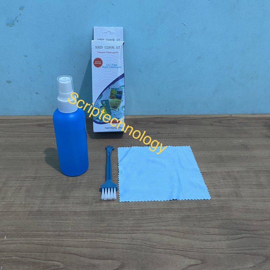 Jual CLEANING KIT PEMBERSIH LAPTOP SUPER CLEANING KIT LAYAR LCD 3in1 ...