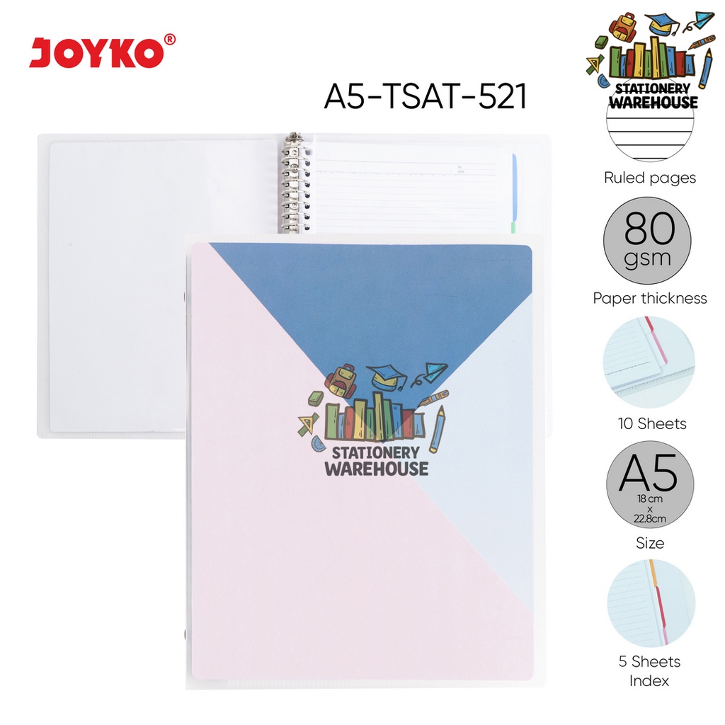 Jual Binder Note Joyko A5-TSAT-521 Binder A5 JOYKO | Shopee Indonesia