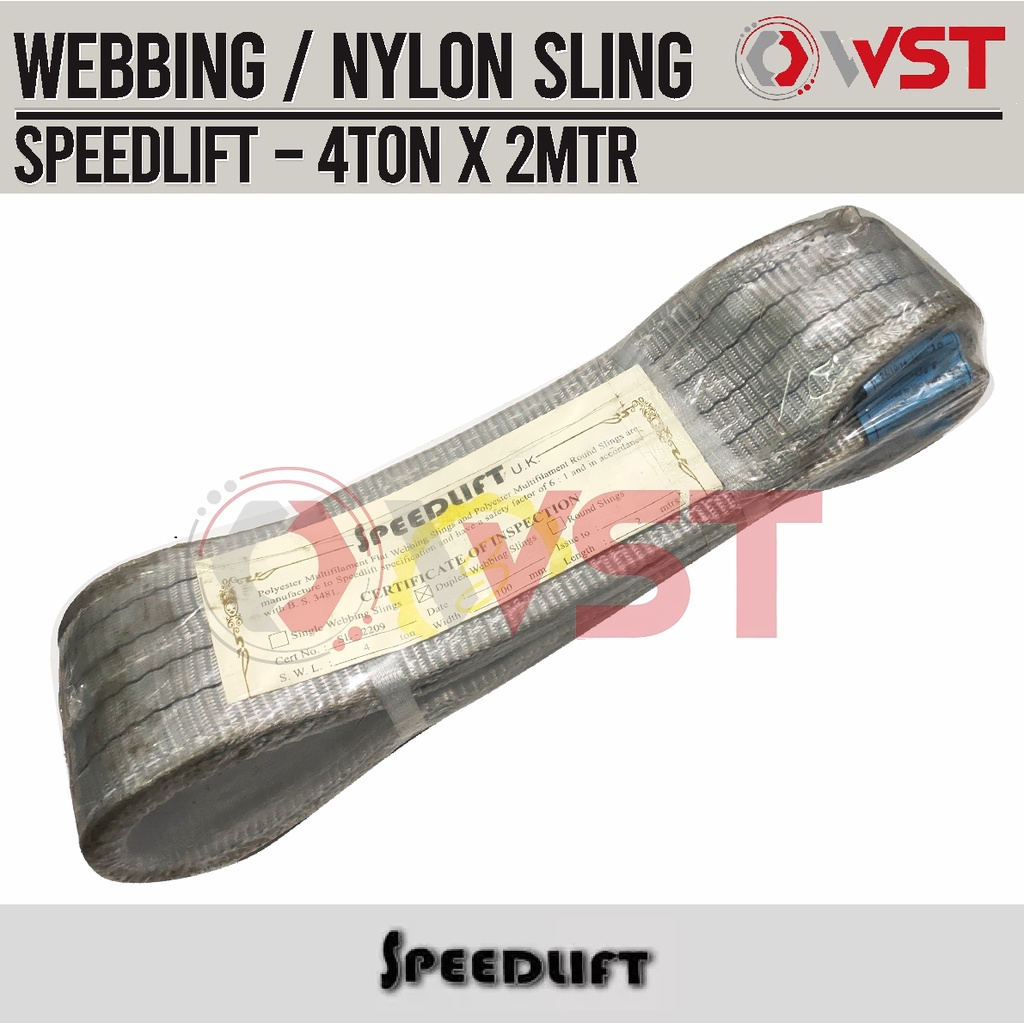 Jual Speedlift Webbing Sling 4ton x 2meter / Nylon Seling 4 Ton 2 Meter ...