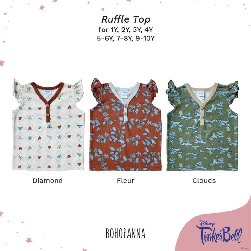 Jual BOHOPANNA RUFFLE TOP DISNEY | Shopee Indonesia