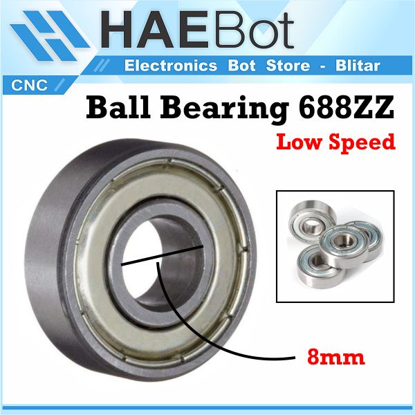 Jual [HAEBOT] Ball Bearing 688ZZ 8mm CNC 3D Printer Klaker Rod Leadscrew Lead Screw Bushing ...