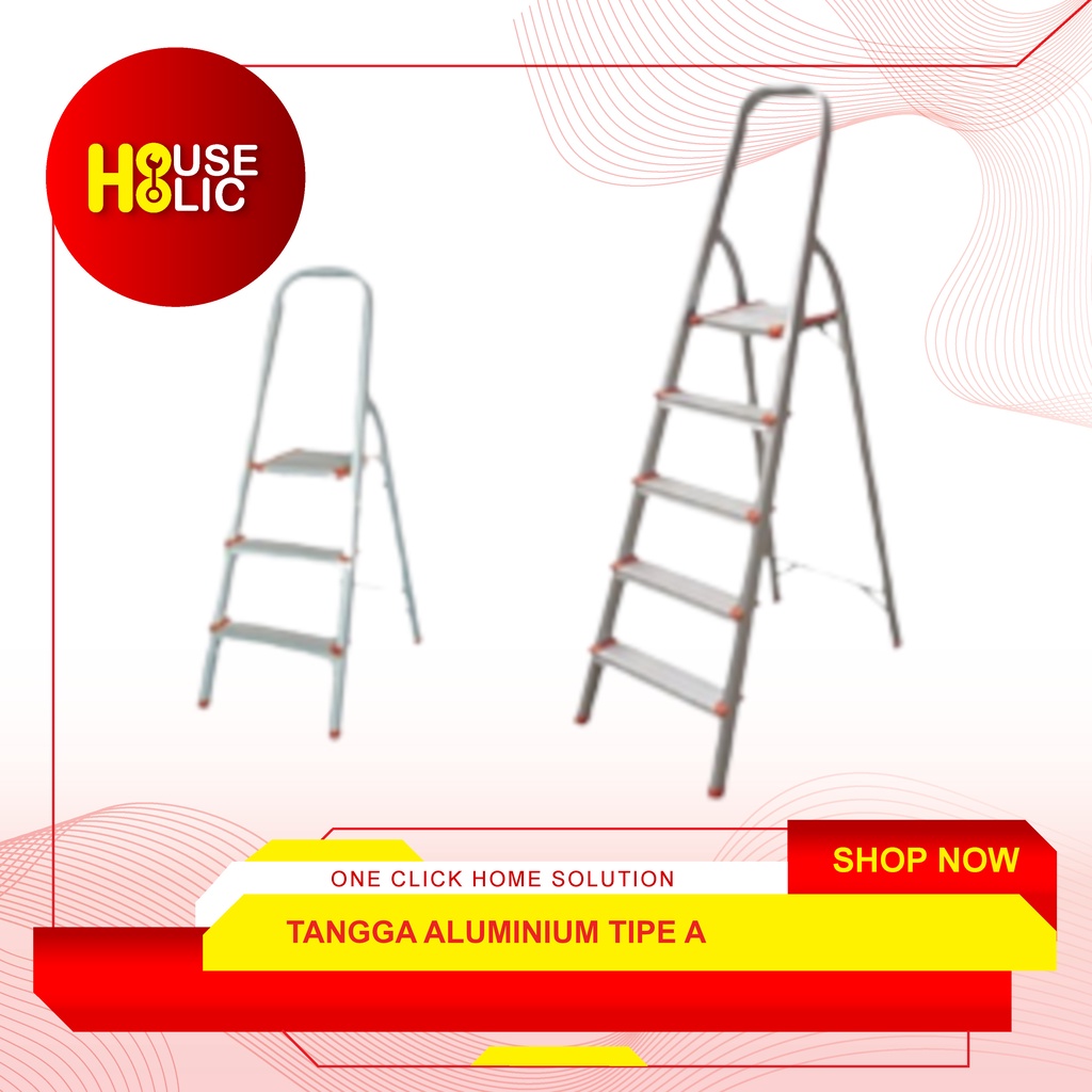 Jual Tangga Rumah Aluminium Tipe A / Tangga Step 5 / Ladder Model A ...