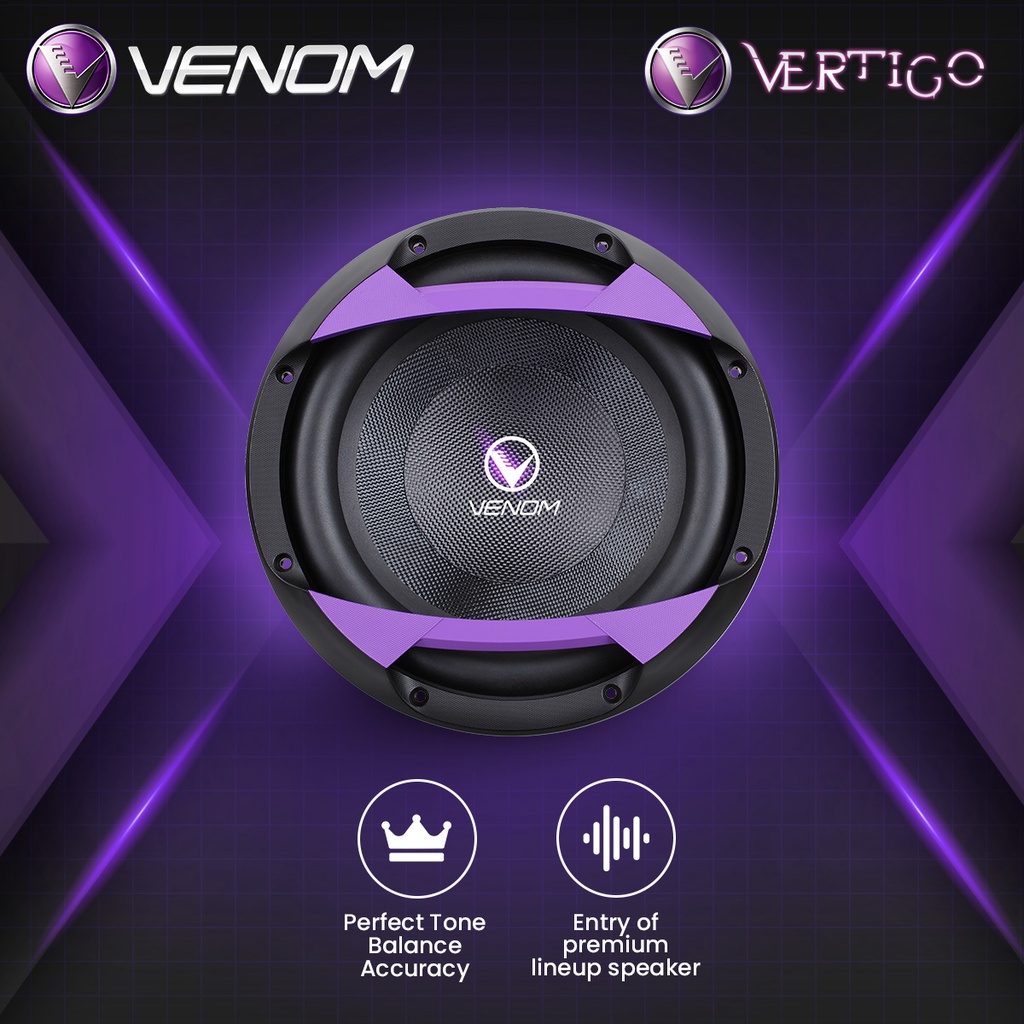 Jual Venom Vertigo Series VT 10.1 Subwoofer Mobil 12 Inch 160W SVC ...