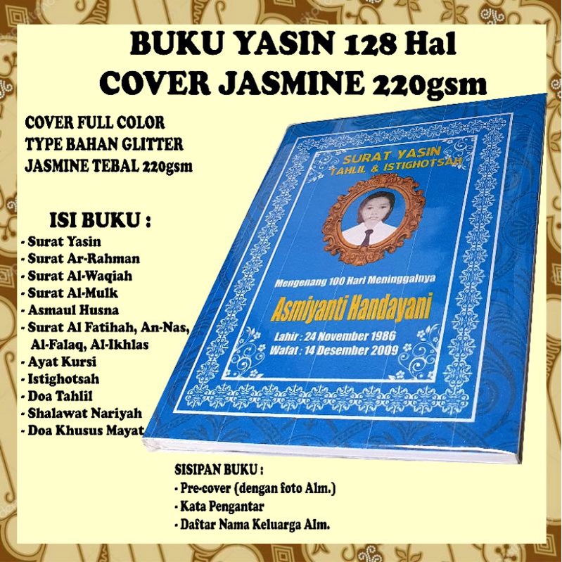 Jual buku Yasin 128 hal terjemahan cover Jasmine full color - part (1/1 ...