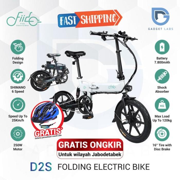 Jual Fiido D2S Foldable Smart E-Bike With 6 Speed Shift / Sepeda ...