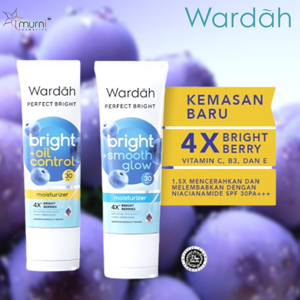 Jual WARDAH PERFECT BRIGHT SPF 30 PA+++ 4XBRIGHT BERRIES MOISTURIZER ...