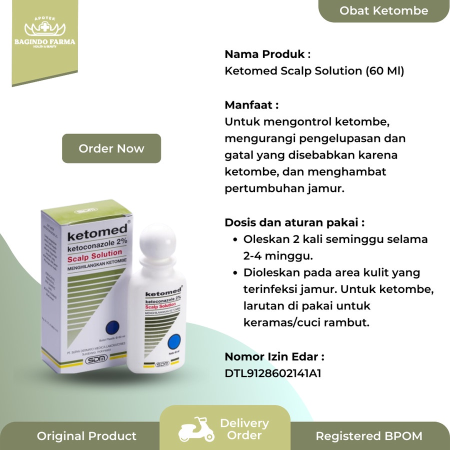 Jual Ketomed Scalp Solution (60 Ml) | Shopee Indonesia