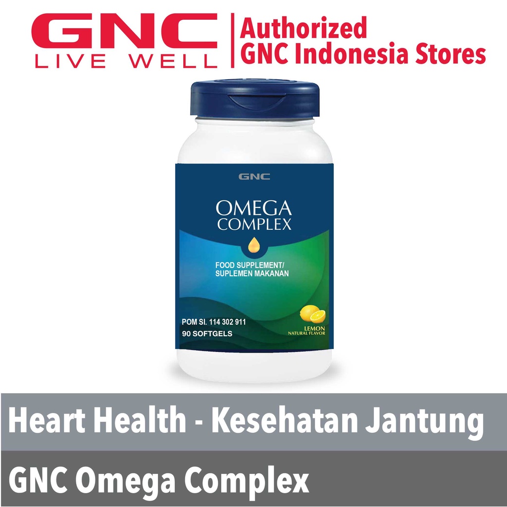 Jual GNC Omega Complex - 90 Softgels (764721) | Shopee Indonesia