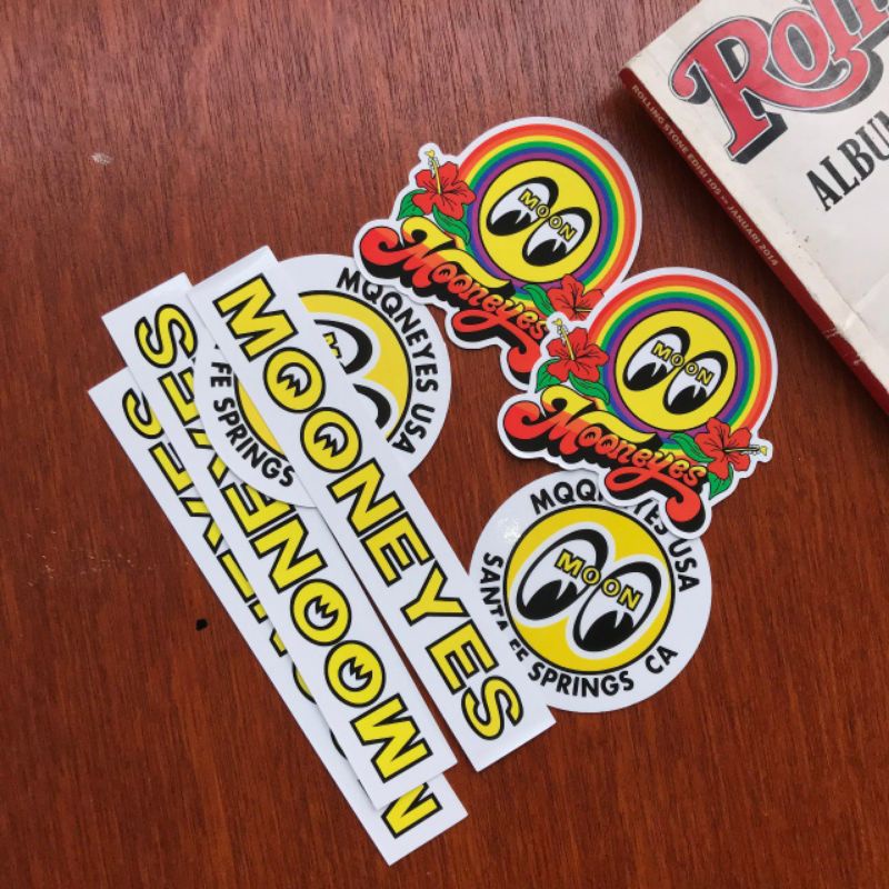 Jual Sticker MOONEYES satuan | Sticker MOON EYES MOTOR MOTORCYCLE ...