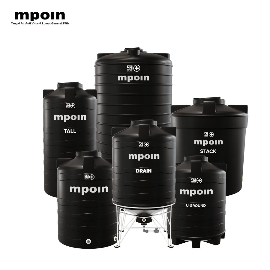 Jual MPOIN TANGKI TOREN TUMPUK TANDON AIR / KIMIA 600LTR SNI GARANSI ...