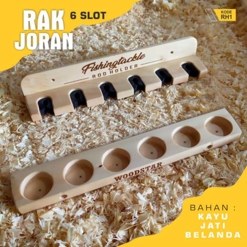 Jual ROD HOLDER RAK JORAN PANCING BAHAN KAYU JATI BELANDA WOODSTAR ...