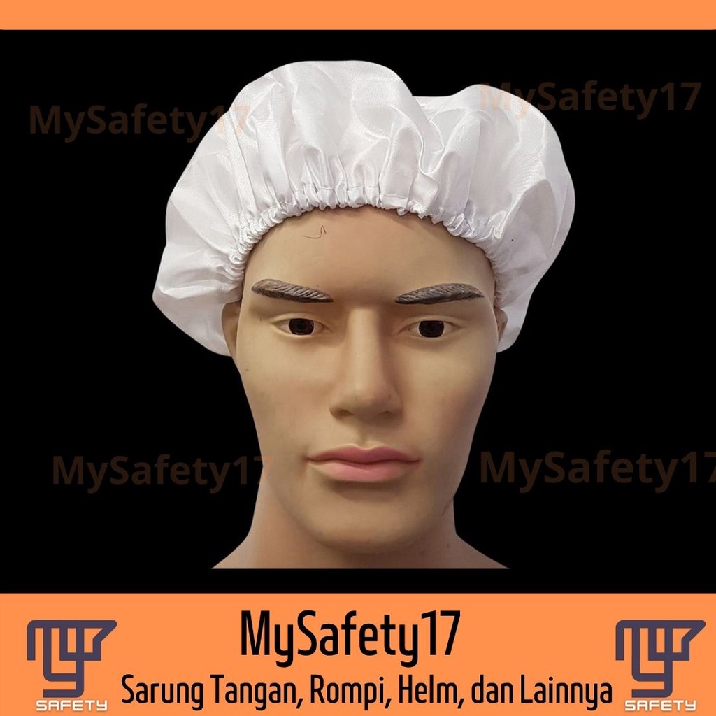 Jual Mobcap Mob Cap Disposable Penutup Kepala Haircap Hairnet Hair net PUTIH RUANG OPERASI ...