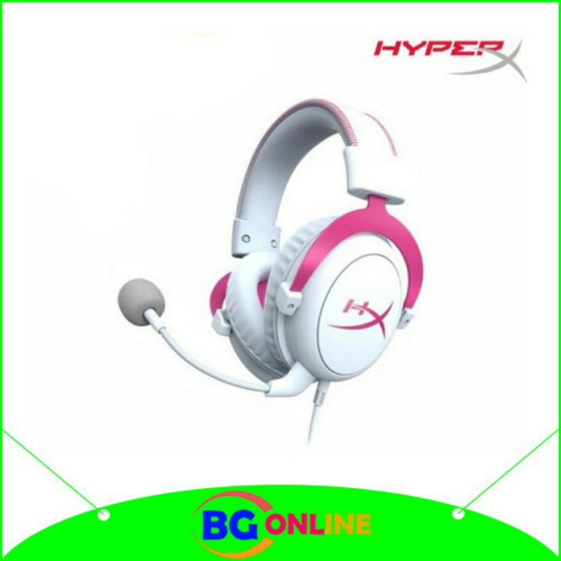 Jual Headphone Hyper X Cloud II Pro Pink With Mic Headset Gaming for PC ...