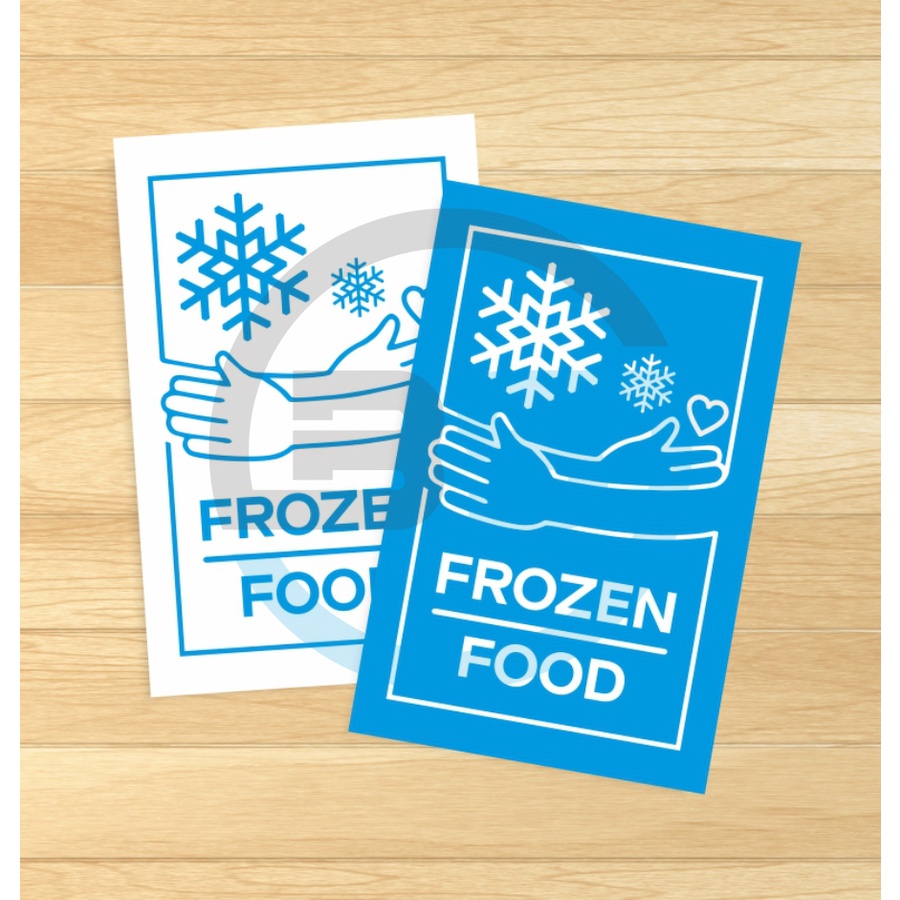 Jual Sticker Label Frozen Food Stiker Makanan Beku 8,5 x 5,5 cm (100 ...