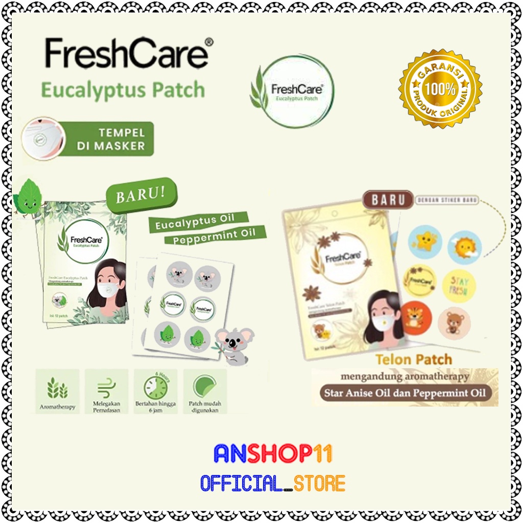 Jual Freshcare Eucalyptus Patch Fresh Care 1 sachet isi 12 patch ...