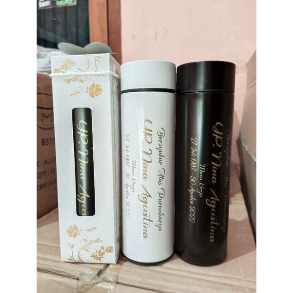 Jual Termos suhu LED custom sablon kemas paperbox | Shopee Indonesia