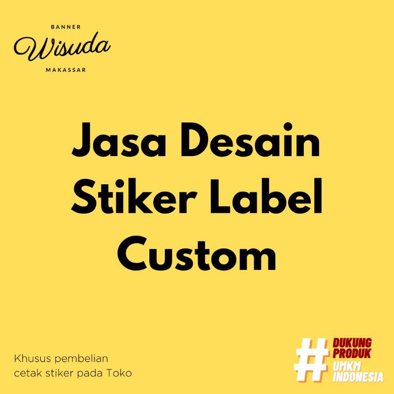 Jual Fee desain stiker label Custom Profesional label kemasan/makanan ...