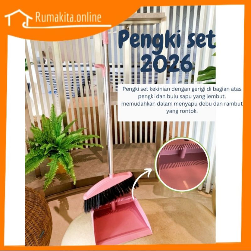 Jual 2026 / Sapu Pengki Set Warna Pastel Cantik/ Sapu Viral Kekinian ...