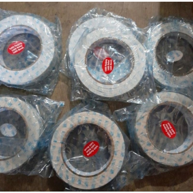Jual solatip lakban busa putih ,doble tape 1/2inchix5meter | Shopee ...