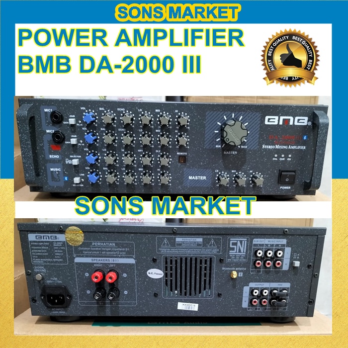 Jual POWER AMPLIFIER BMB DA 2000 III DA2000 III DA-2000 III ORIGINAL ...