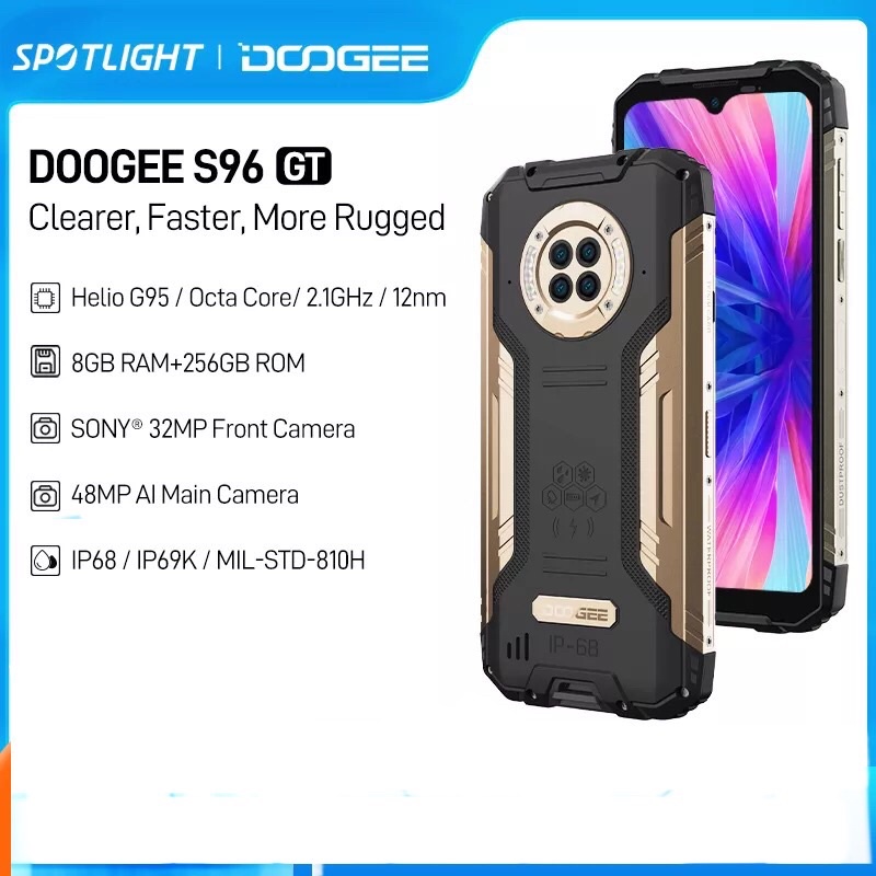 Jual Doogee S96 GT Rugged 8GB + 256GB 6350 MAh Helio G95 Octa Core ...