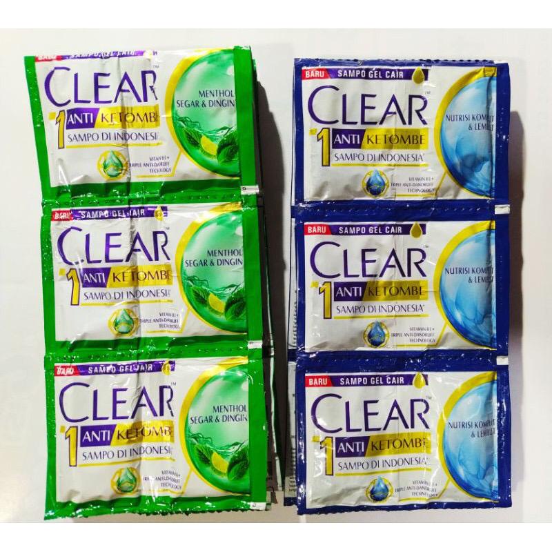 Jual SBM ~ UNILEVER Clear Shampo Shampoo RENCENG | 12 BARIS 24 SACHET ...