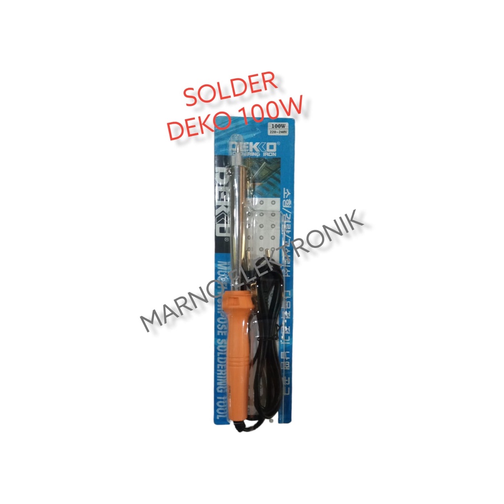 Jual SOLDER DEKO 100W DEKO SOLDERING IRON MULTI PURPOSE SOLDERING TOOL ...