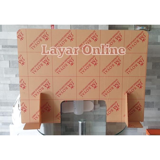 Jual Sekat Acrylic 2mm 120x60cm Meja Teller Kasir Partisi Pembatas ...