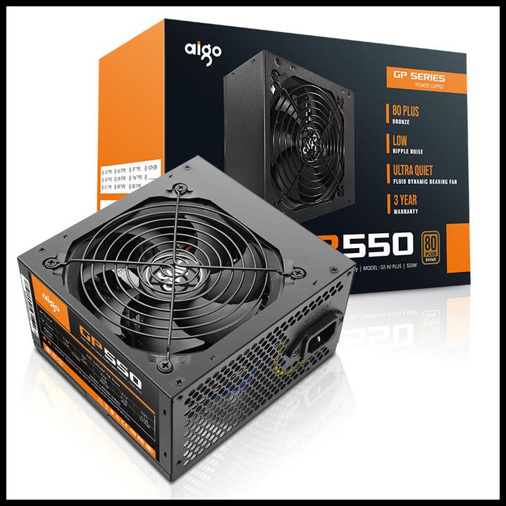 Jual Power Supply Aigo Gp550 - 550W 80+ Bronze Flat Cable | Shopee ...