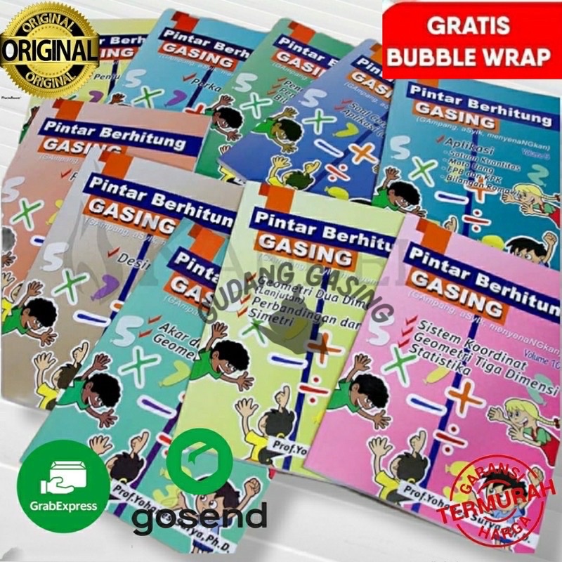 Jual PAKET FULL BUKU PINTAR BERHITUNG GASING VOL. 2-10 (FREE BUBLE WRAP ...
