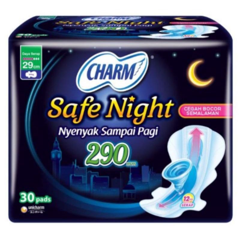 Jual CHARM SAFE NIGHT WING UKURAN 29CM ISI 30 PCS | Shopee Indonesia