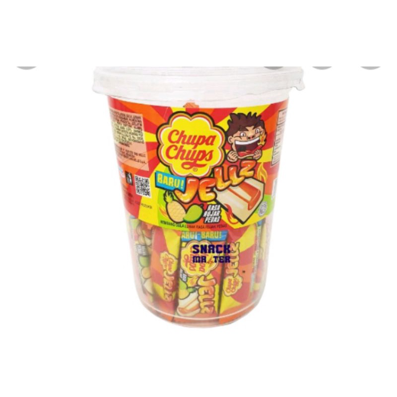 Jual chupa chups jelly permen rasa rujak netto 250g (isi 50 butir ...