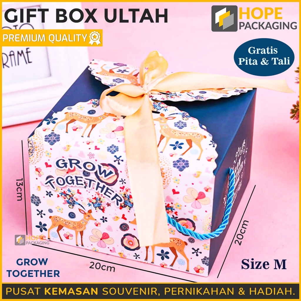 Jual Gift box Ulang Tahun Anak Motif Macan Dino Fancy bunga Navy ...
